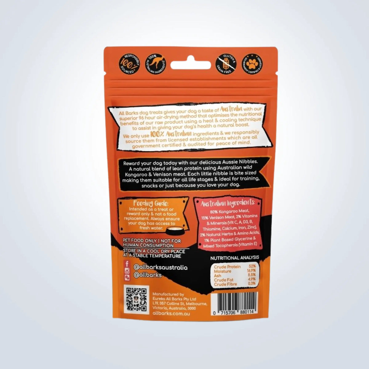 Aussie Nibbles: Premium Australian Kangaroo & Venison Dog Treats ...