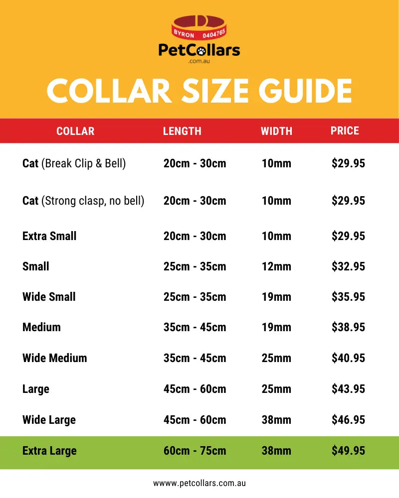 Big Dog Collars, Extra Large - Embroidered – PetCollars.com.au