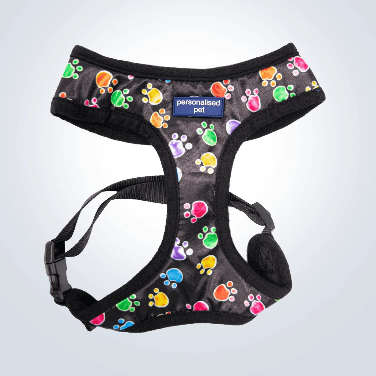Personalised DOG HARNESS Paw Multi - Embroidered – PetCollars.com.au